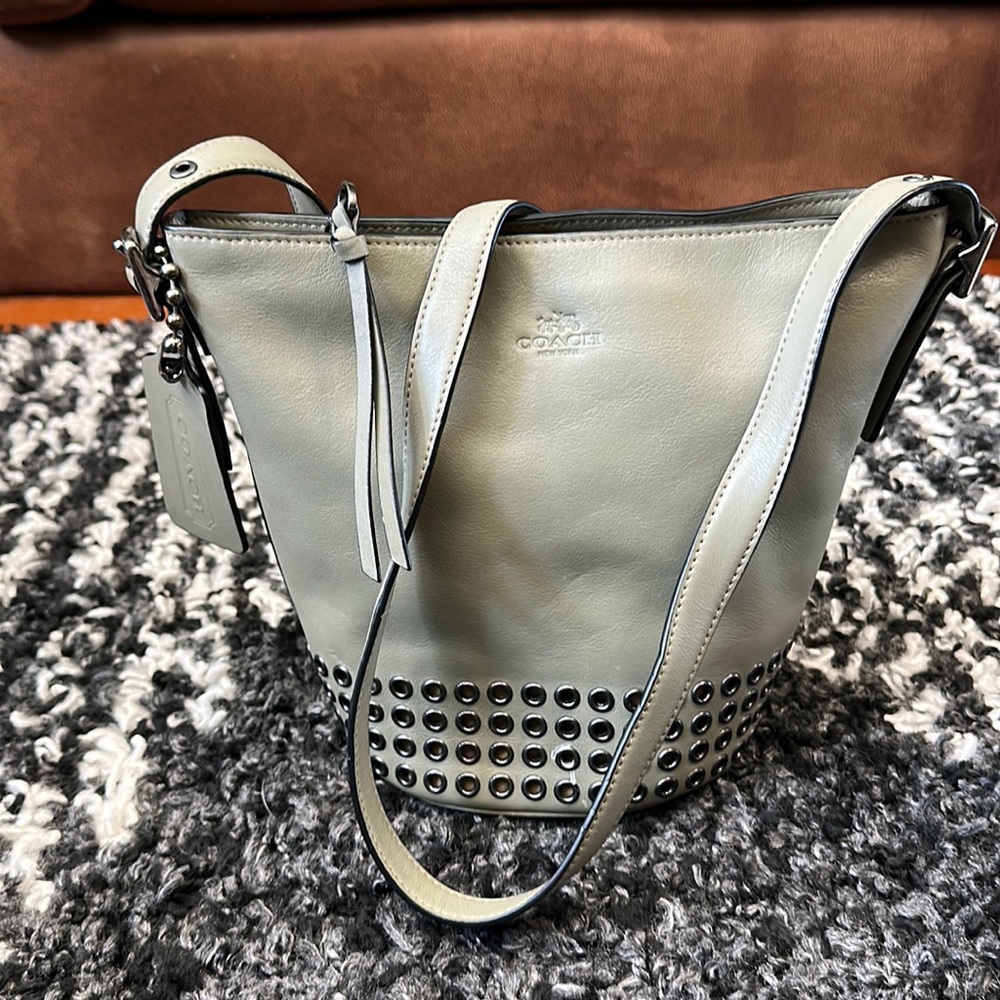 Coach Lite Olive Green Small Duffel Style 32386 - Gem